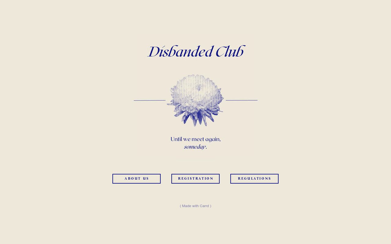Disbanded Club.